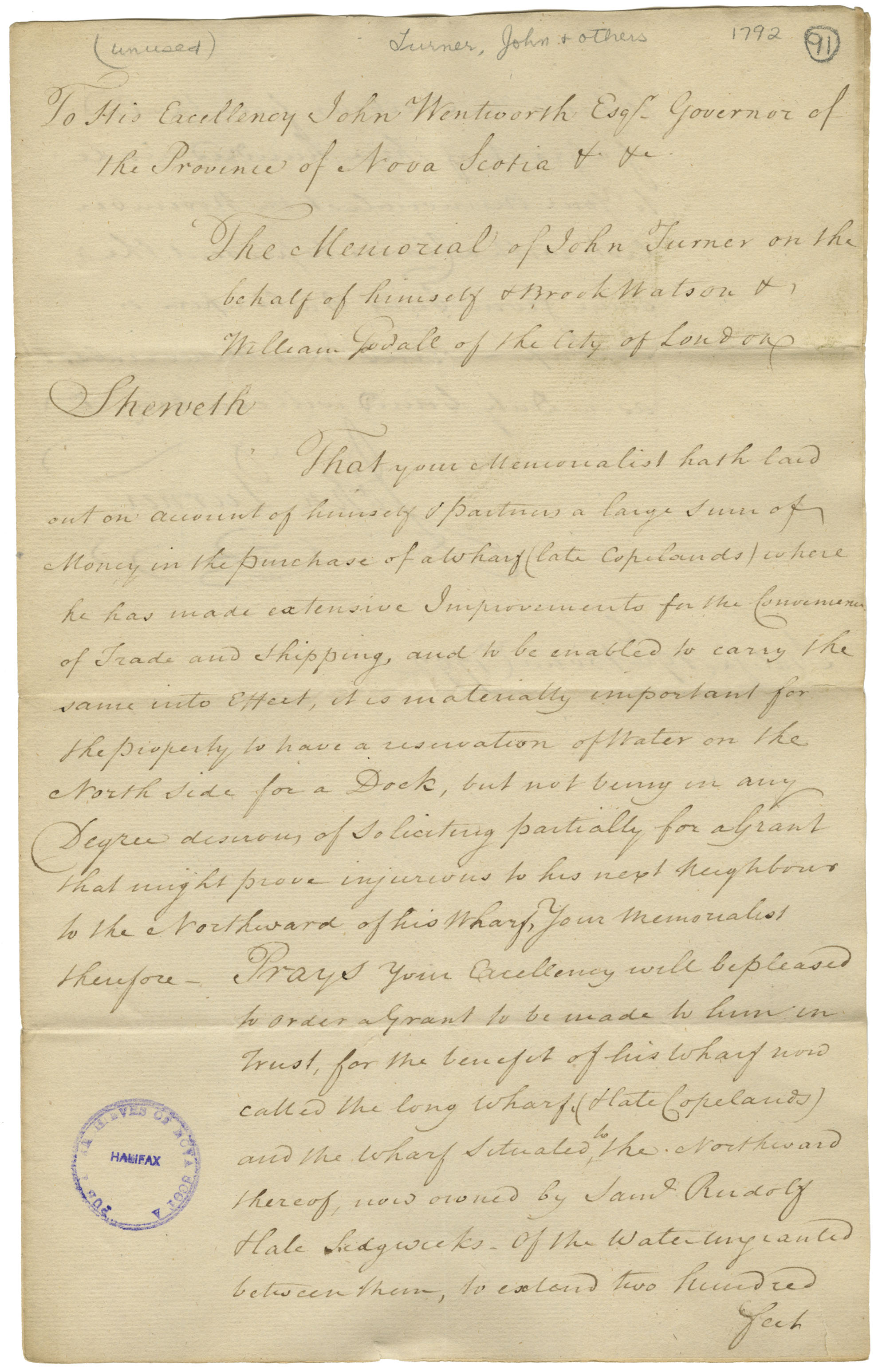 Nova Scotia Archives - Nova Scotia Land Papers 1765-1800