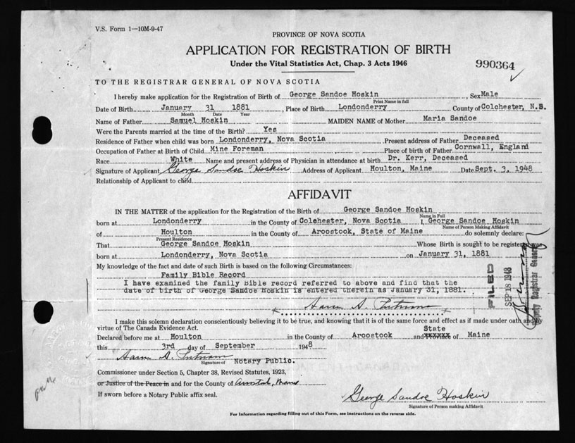 Nova Scotia Archives - Nova Scotia Births, Marriages, and Deaths