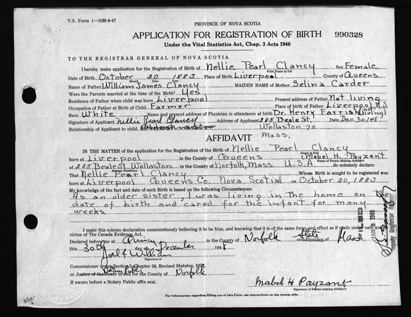 Nova Scotia Archives - Nova Scotia Births, Marriages, and Deaths