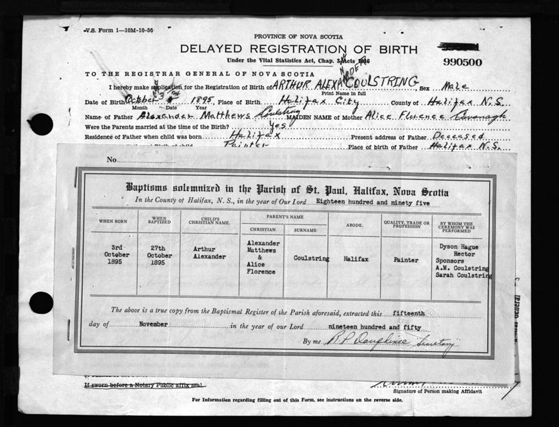 Nova Scotia Archives - Nova Scotia Births, Marriages, and Deaths