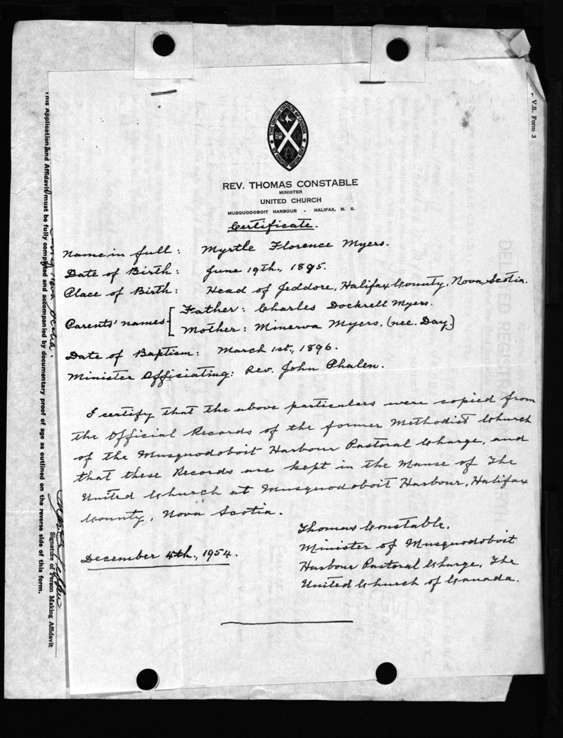 Nova Scotia Archives - Nova Scotia Births, Marriages, and Deaths