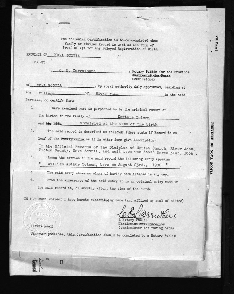 Nova Scotia Archives - Nova Scotia Births, Marriages, and Deaths