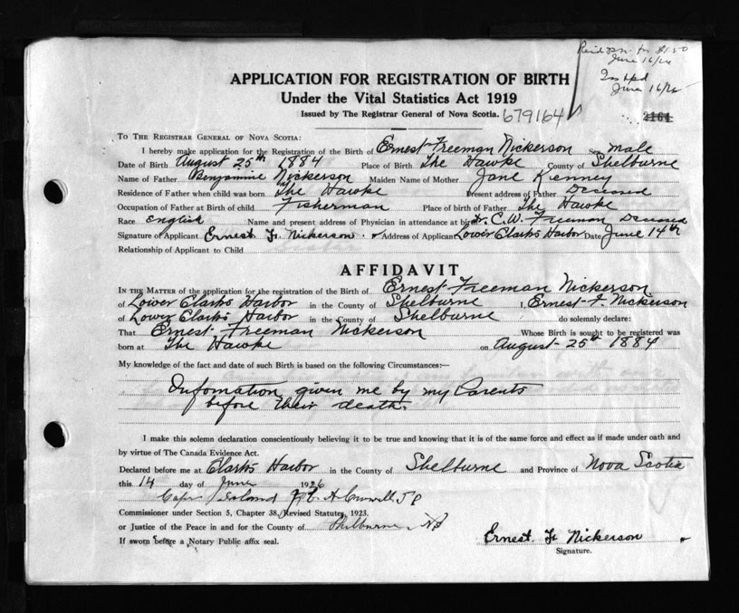 Nova Scotia Archives - Nova Scotia Births, Marriages, and Deaths