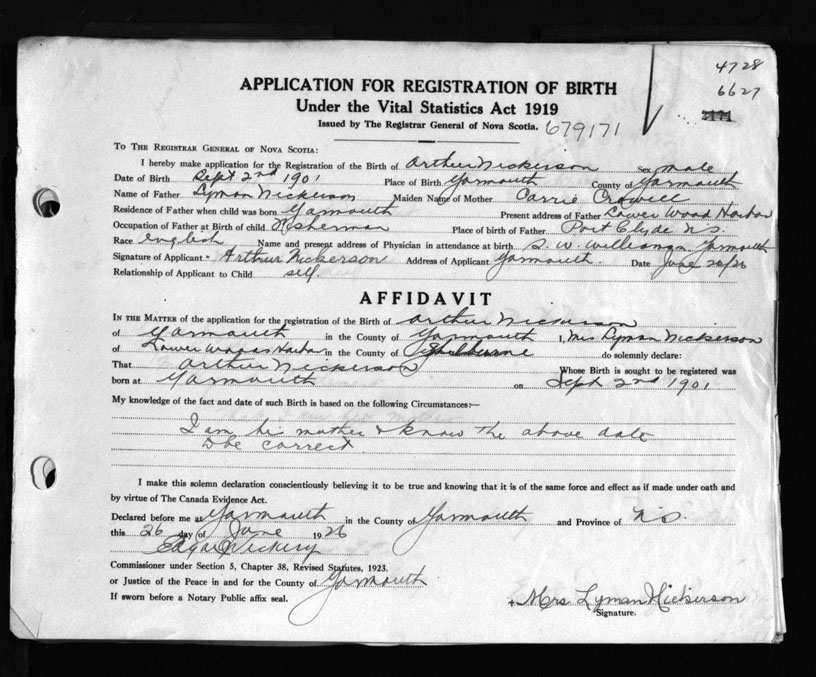 Nova Scotia Archives - Nova Scotia Births, Marriages, and Deaths