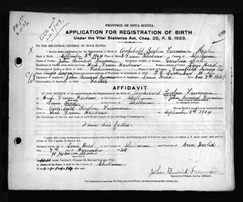 Nova Scotia Archives - Nova Scotia Births, Marriages, and Deaths