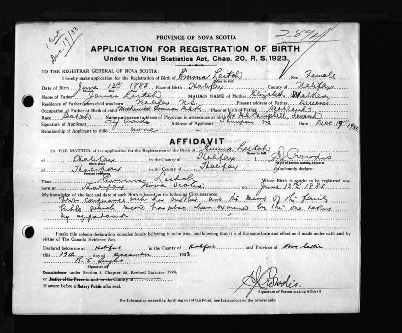 Nova Scotia Archives - Nova Scotia Births, Marriages, and Deaths