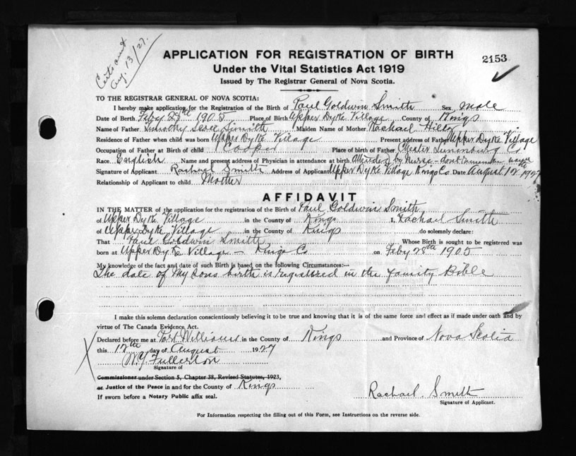 Nova Scotia Archives - Nova Scotia Births, Marriages, and Deaths