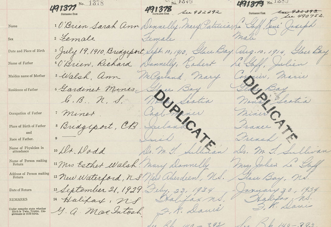 Nova Scotia Archives - Nova Scotia Births, Marriages, and Deaths