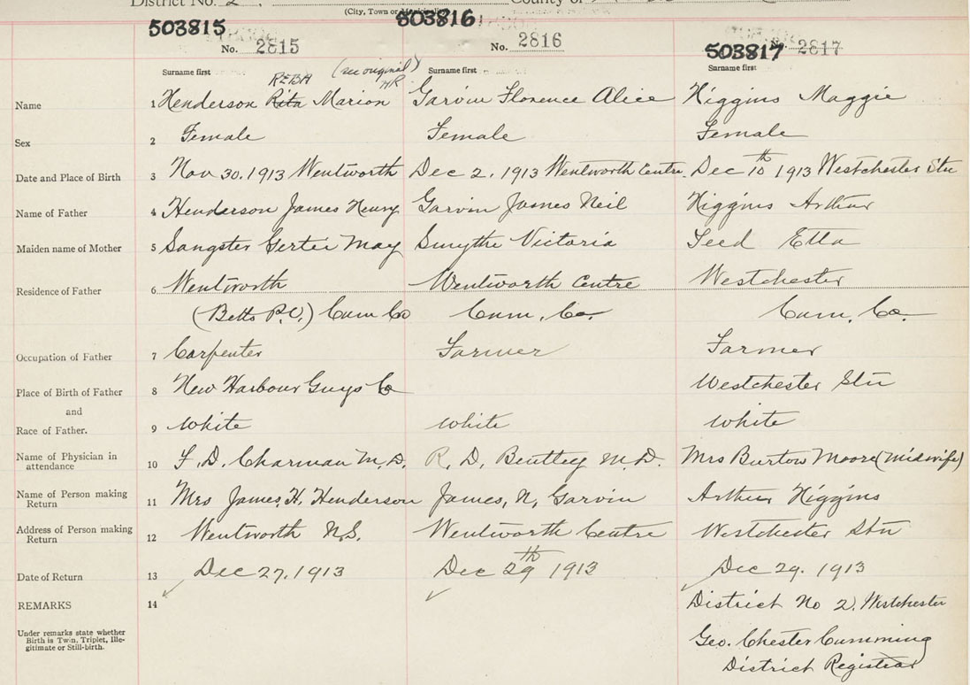 Nova Scotia Archives - Nova Scotia Births, Marriages, and Deaths