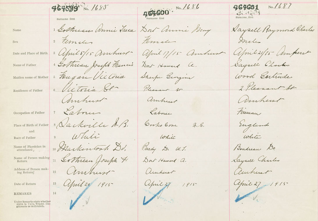 Nova Scotia Archives - Nova Scotia Births, Marriages, and Deaths