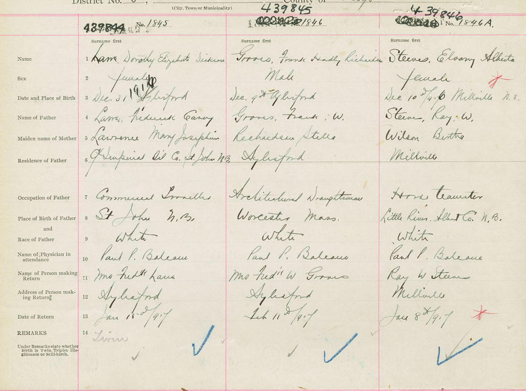 Nova Scotia Archives - Nova Scotia Births, Marriages, and Deaths
