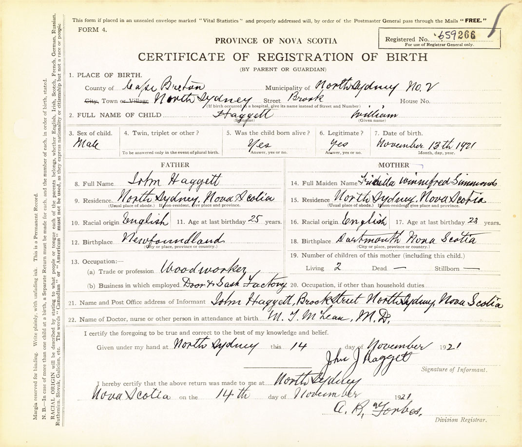 Nova Scotia Archives - Nova Scotia Births, Marriages, and Deaths