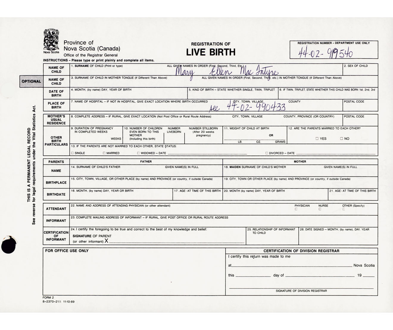 Nova Scotia Archives - Nova Scotia Births, Marriages, and Deaths