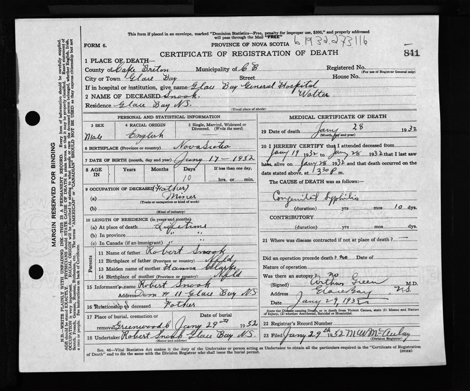 Nova Scotia Archives - Nova Scotia Births, Marriages, and Deaths
