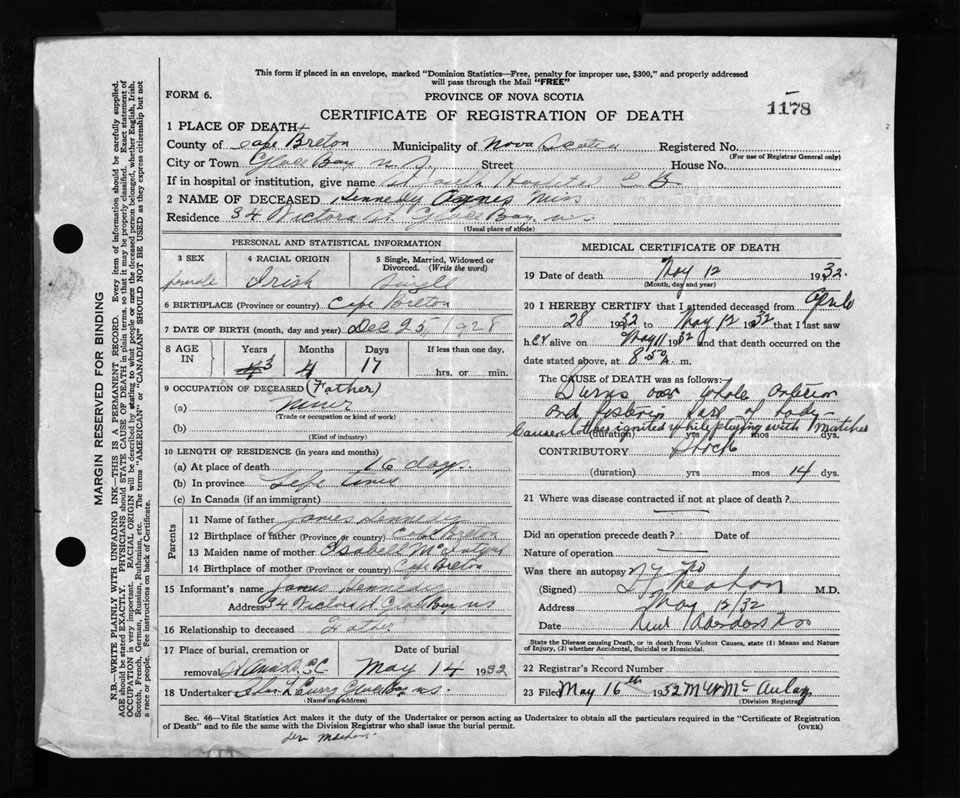 Nova Scotia Archives - Nova Scotia Births, Marriages, and Deaths