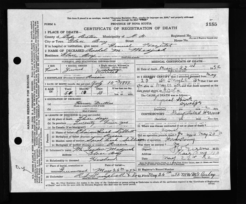 Nova Scotia Archives - Nova Scotia Births, Marriages, and Deaths