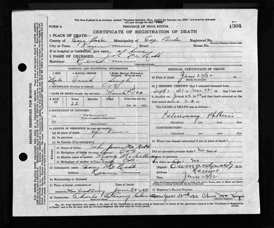 Nova Scotia Archives - Nova Scotia Births, Marriages, and Deaths