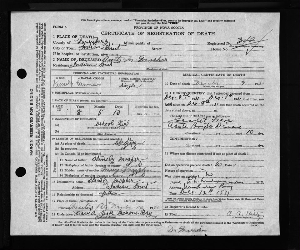 Nova Scotia Archives - Nova Scotia Births, Marriages, and Deaths