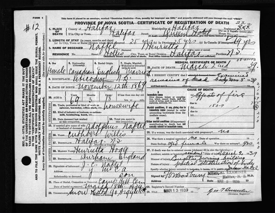 Nova Scotia Archives - Nova Scotia Births, Marriages, and Deaths