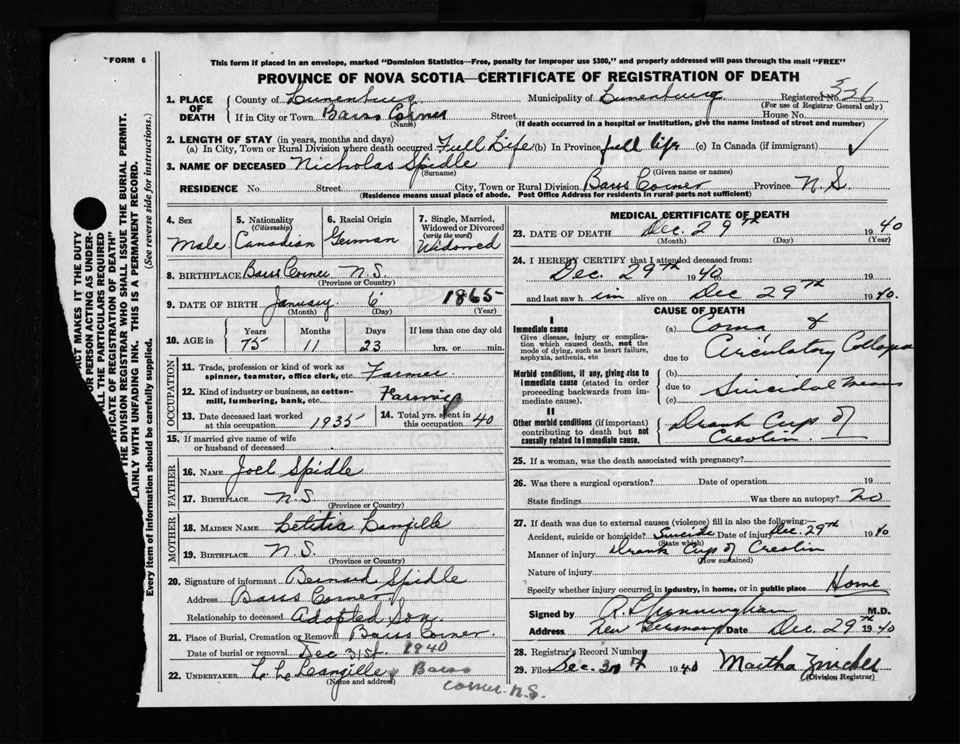 Nova Scotia Archives - Nova Scotia Births, Marriages, and Deaths