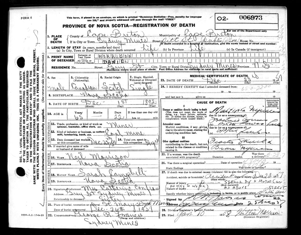 Nova Scotia Archives - Nova Scotia Births, Marriages, and Deaths