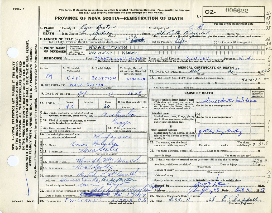 Nova Scotia Archives - Nova Scotia Births, Marriages, and Deaths
