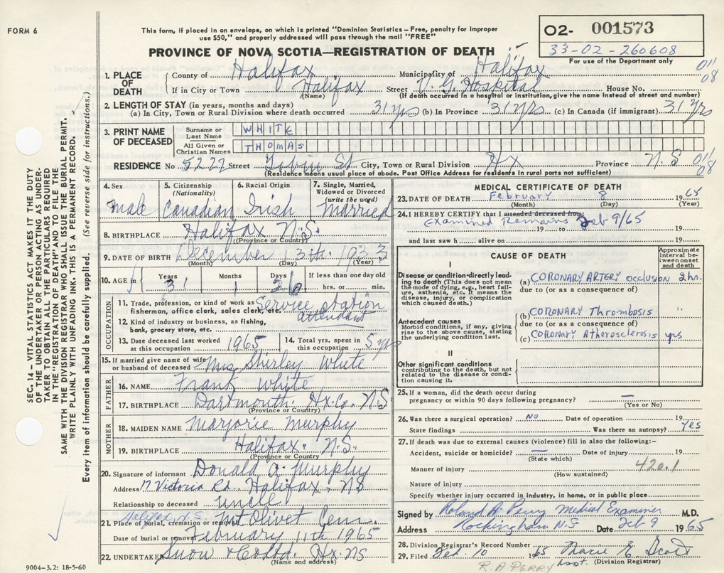 Nova Scotia Archives - Nova Scotia Births, Marriages, and Deaths
