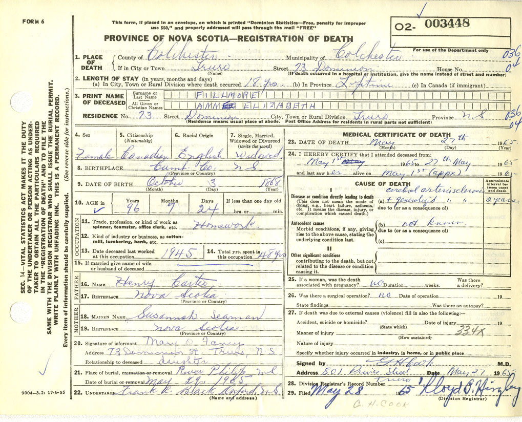 Nova Scotia Archives - Nova Scotia Births, Marriages, and Deaths