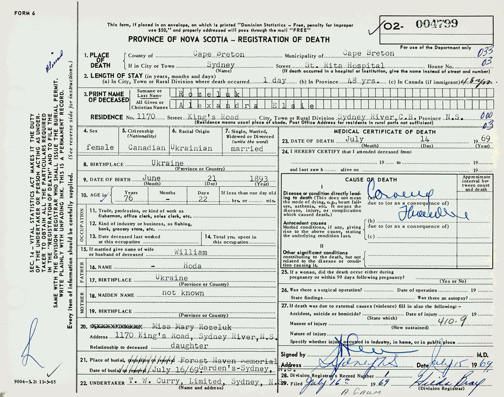 Nova Scotia Archives - Nova Scotia Births, Marriages, and Deaths