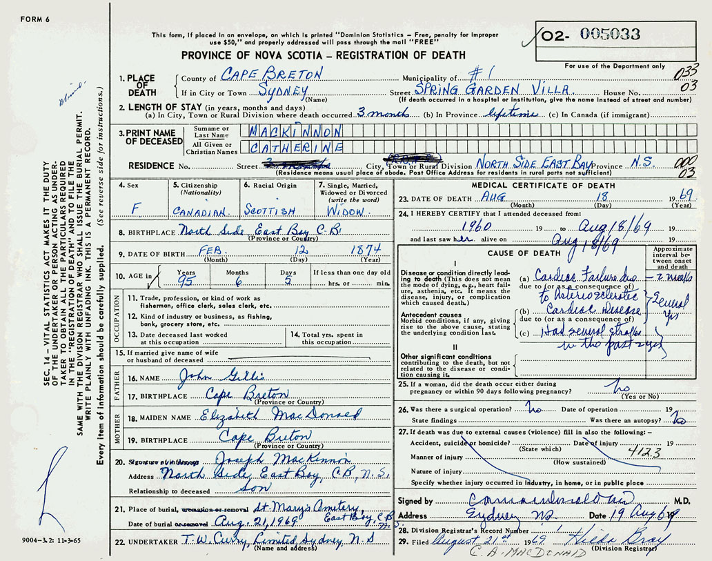 Nova Scotia Archives - Nova Scotia Births, Marriages, and Deaths
