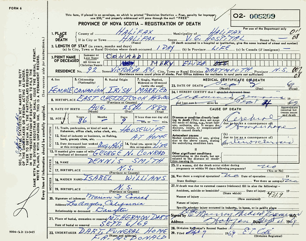Nova Scotia Archives - Nova Scotia Births, Marriages, and Deaths