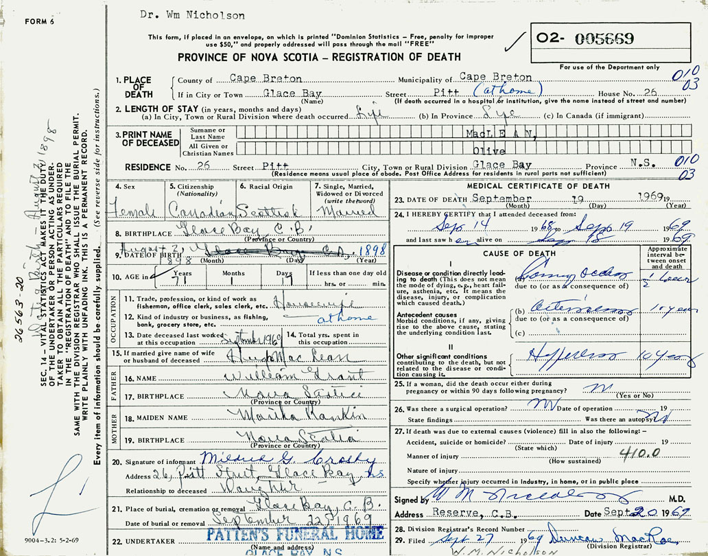Nova Scotia Archives - Nova Scotia Births, Marriages, and Deaths