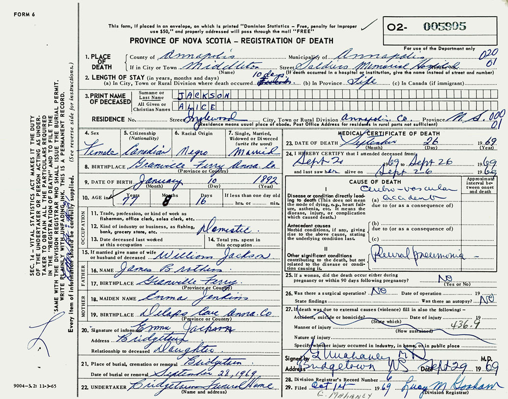 Nova Scotia Archives - Nova Scotia Births, Marriages, and Deaths