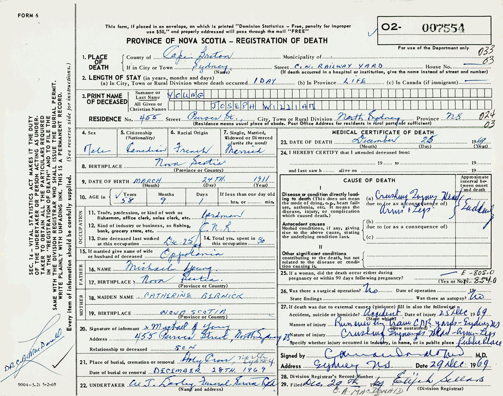 Nova Scotia Archives - Nova Scotia Births, Marriages, and Deaths