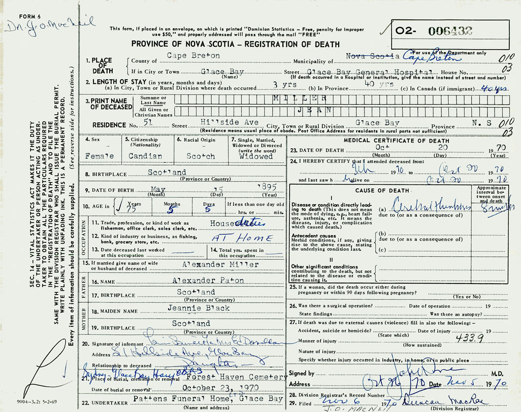 Nova Scotia Archives - Nova Scotia Births, Marriages, and Deaths
