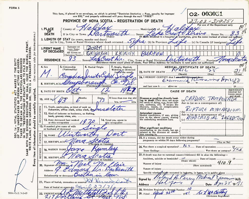 Nova Scotia Archives - Nova Scotia Births, Marriages, and Deaths