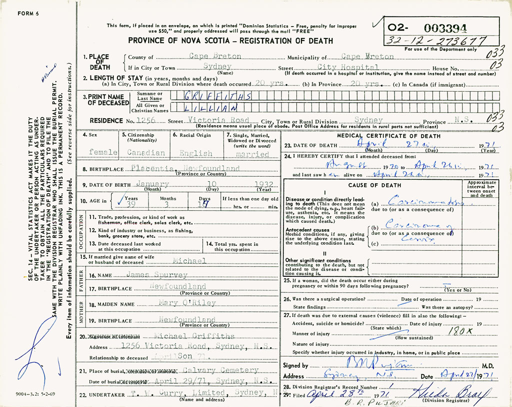 Nova Scotia Archives - Nova Scotia Births, Marriages, and Deaths