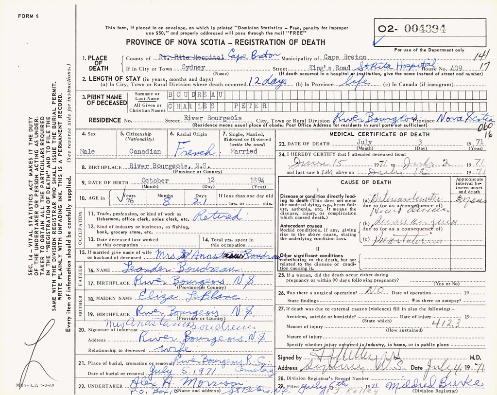 Nova Scotia Archives - Nova Scotia Births, Marriages, and Deaths