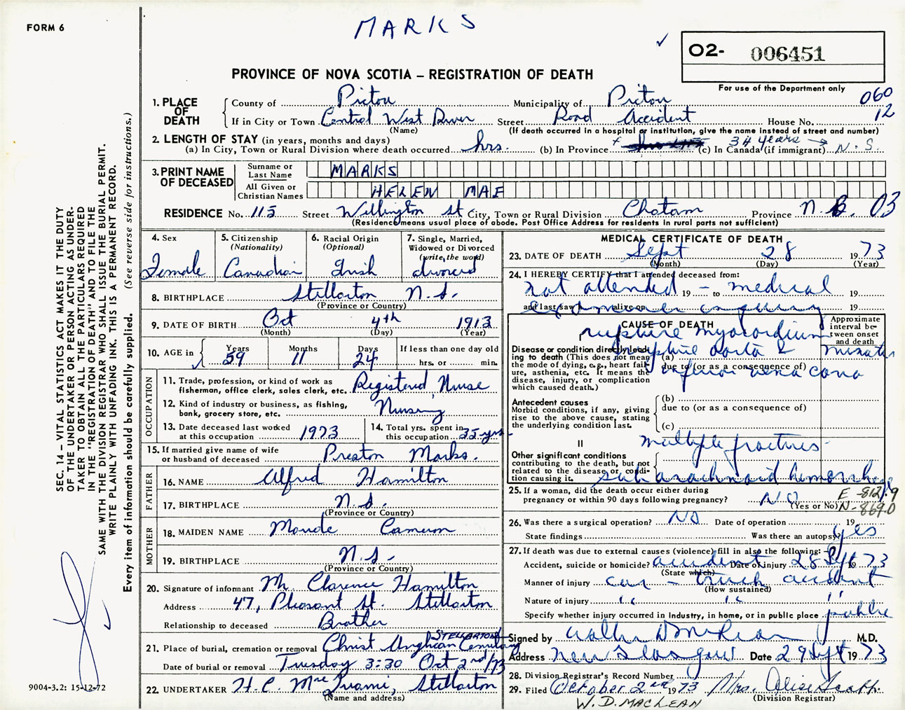 Nova Scotia Archives - Nova Scotia Births, Marriages, and Deaths