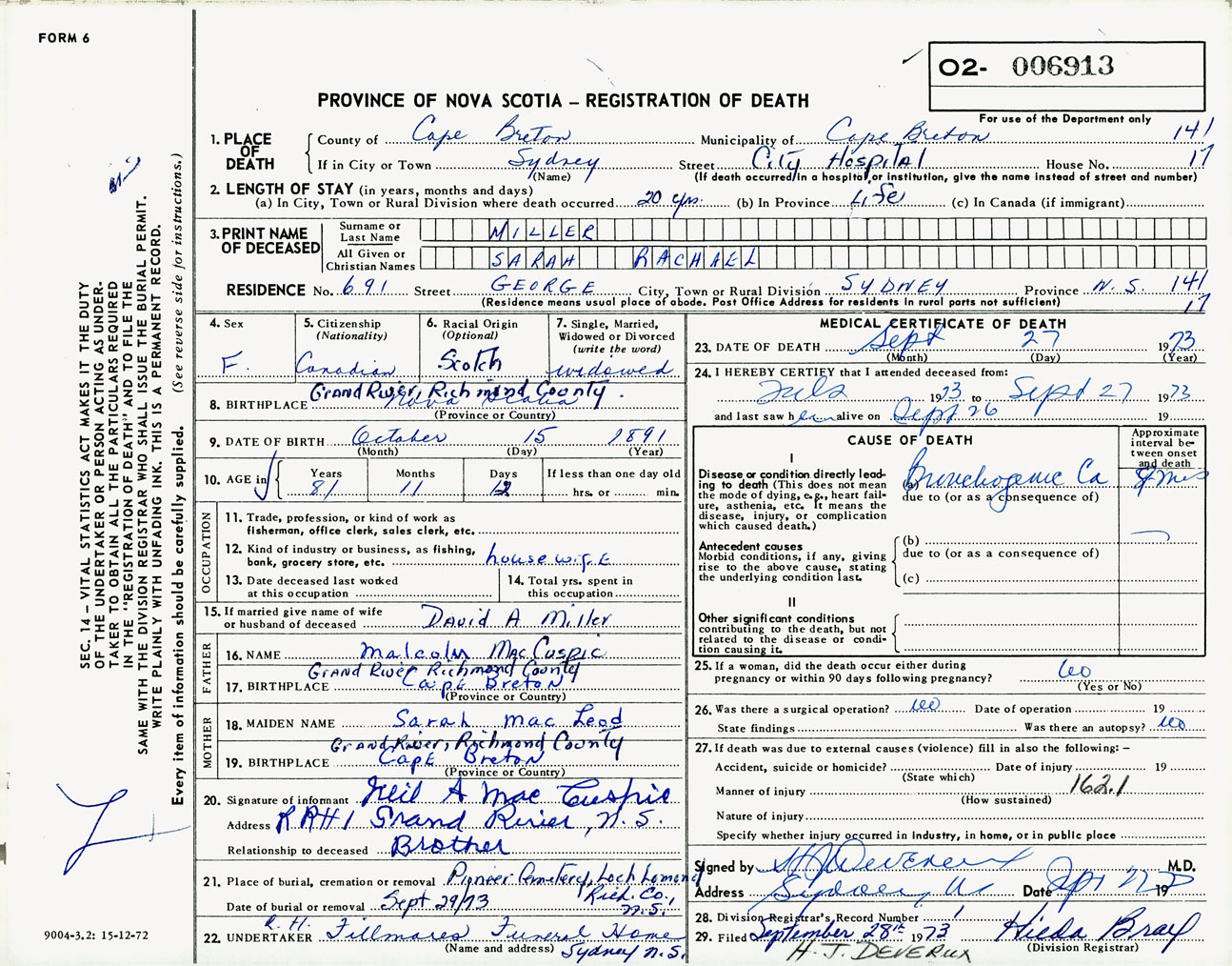 Nova Scotia Archives - Nova Scotia Births, Marriages, and Deaths