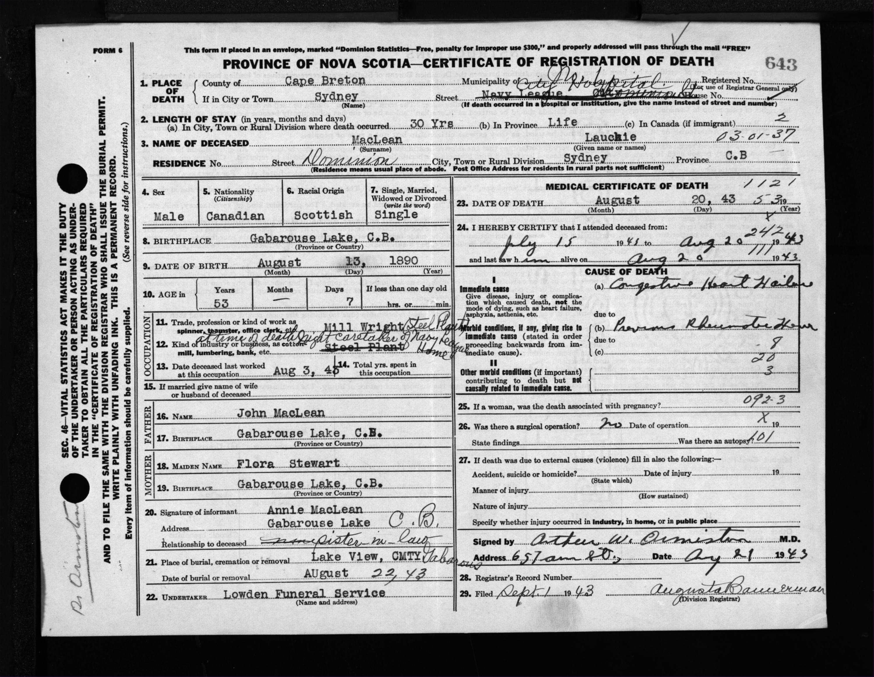 Nova Scotia Archives - Nova Scotia Births, Marriages, and Deaths