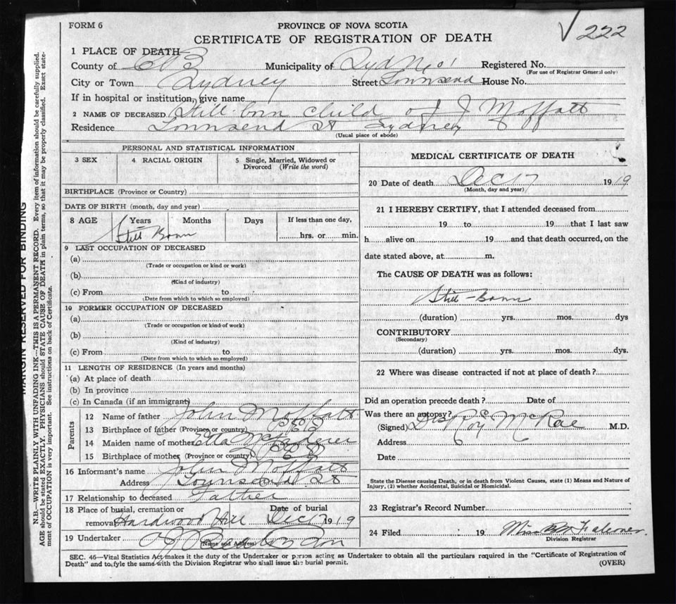 Nova Scotia Archives - Nova Scotia Births, Marriages, and Deaths