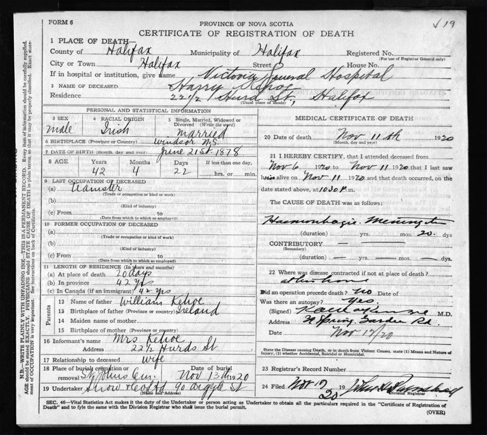 Nova Scotia Archives - Nova Scotia Births, Marriages, and Deaths