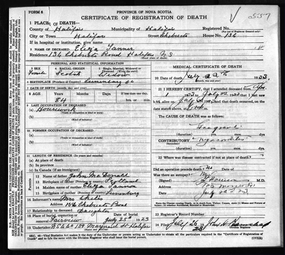 Nova Scotia Archives - Nova Scotia Births, Marriages, and Deaths