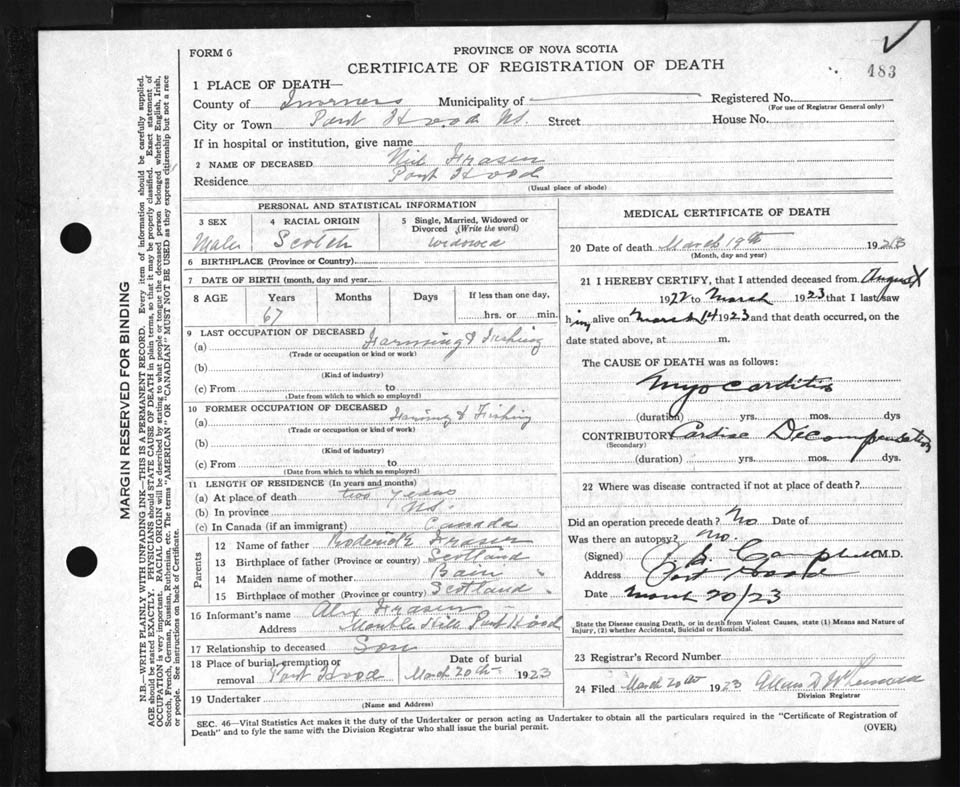 Nova Scotia Archives - Nova Scotia Births, Marriages, and Deaths
