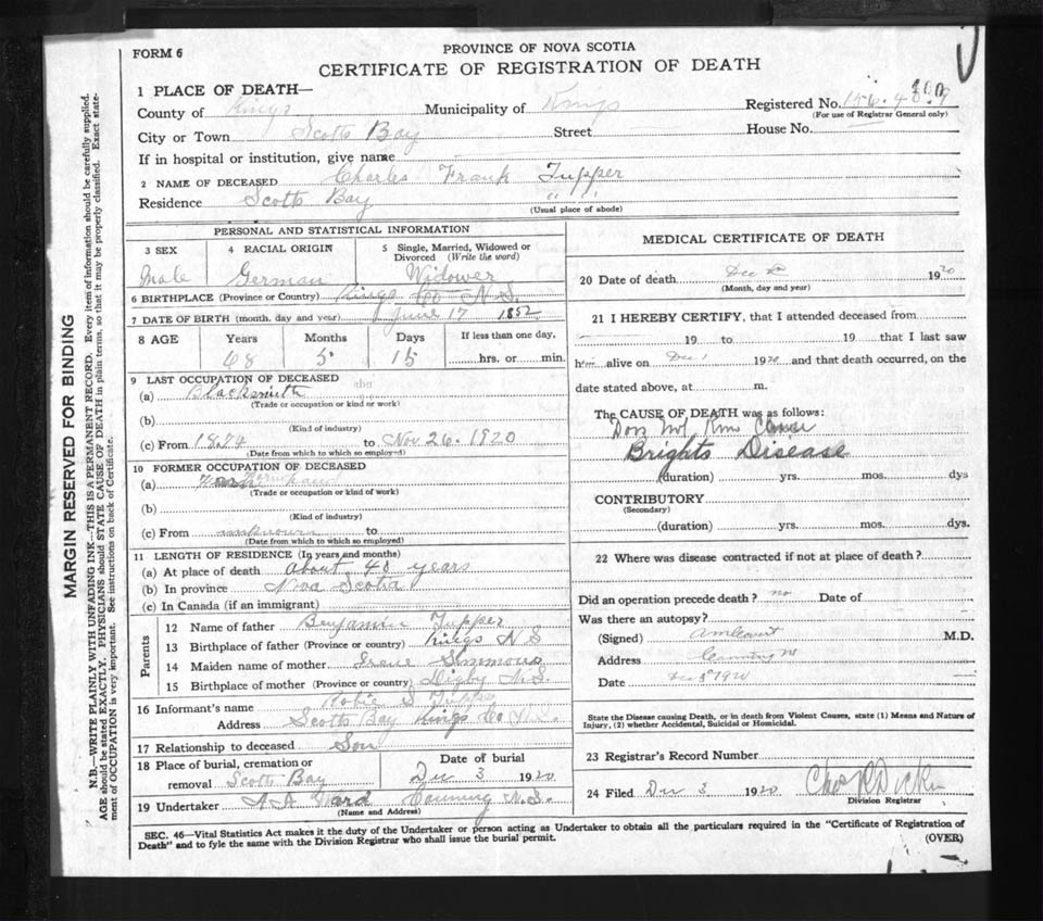 Nova Scotia Archives - Nova Scotia Births, Marriages, and Deaths