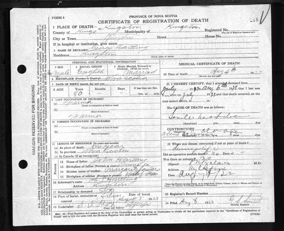 Nova Scotia Archives - Nova Scotia Births, Marriages, and Deaths