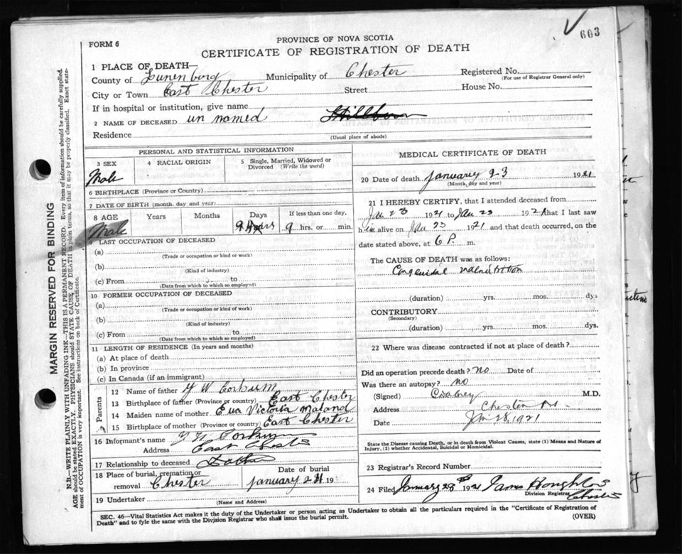 Nova Scotia Archives - Nova Scotia Births, Marriages, and Deaths