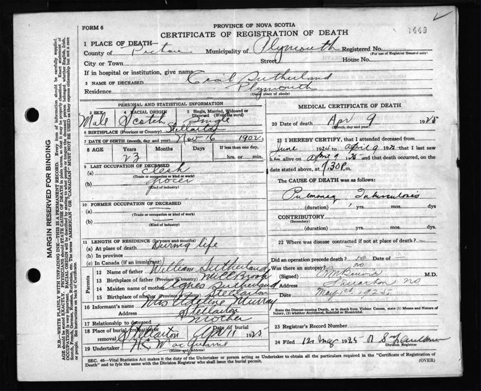 Nova Scotia Archives - Nova Scotia Births, Marriages, and Deaths
