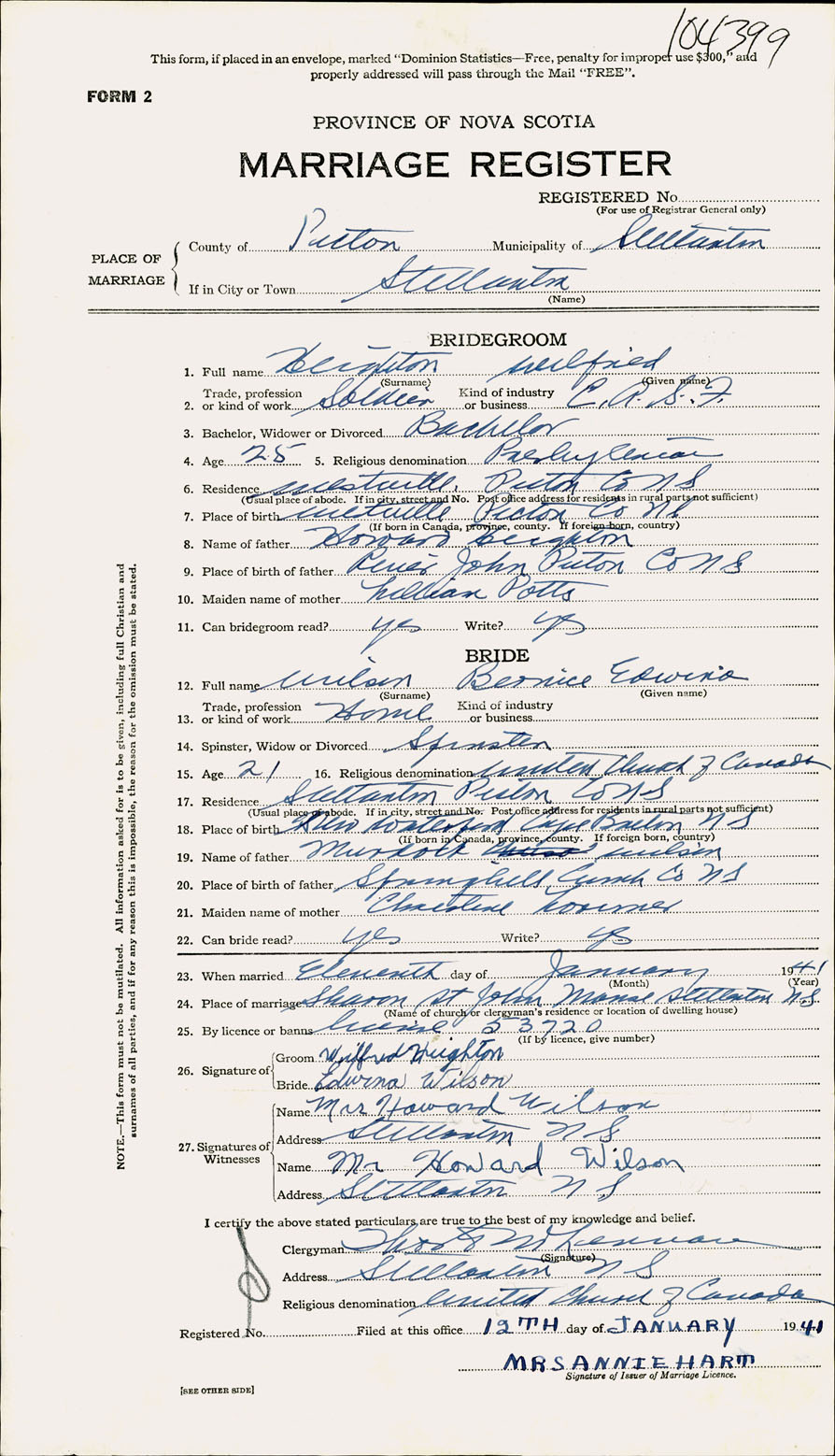 Nova Scotia Archives - Nova Scotia Births, Marriages, and Deaths